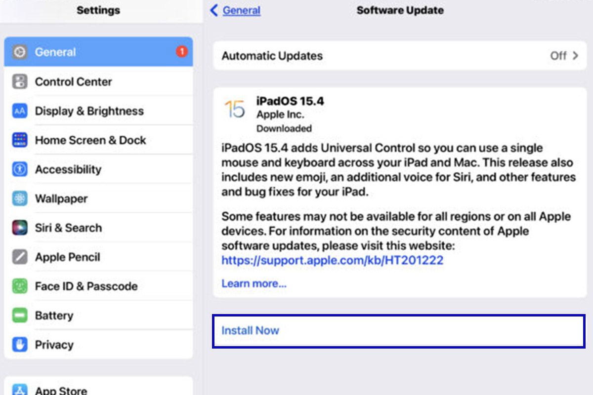 How to Update an iPad: - Phamox Tech